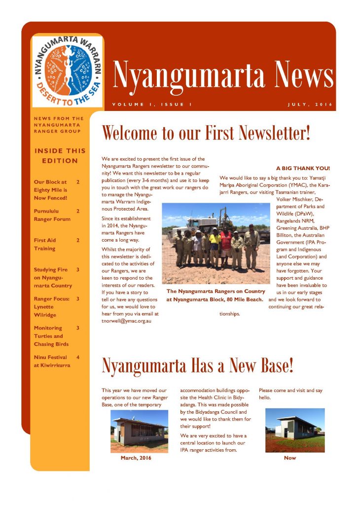 YMAC – First edition of Nyangumarta News now available!