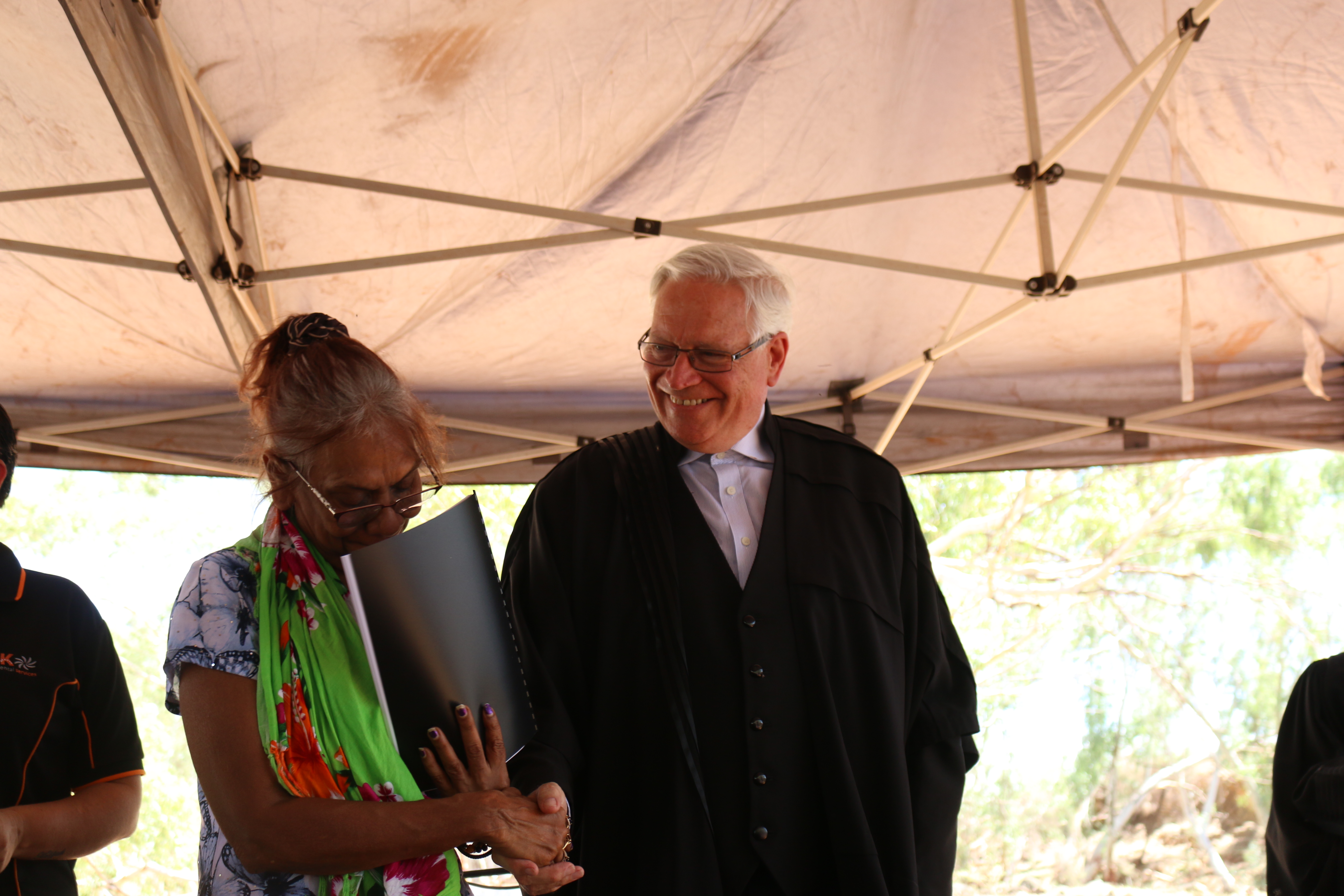YMAC – Justice John Reeves and Palyku Traditional Owner Cheryl McKay